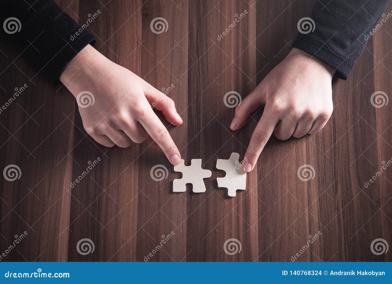 Hands Holding Jigsaw Puzzle Piece. Business Solution, Success Stock ...