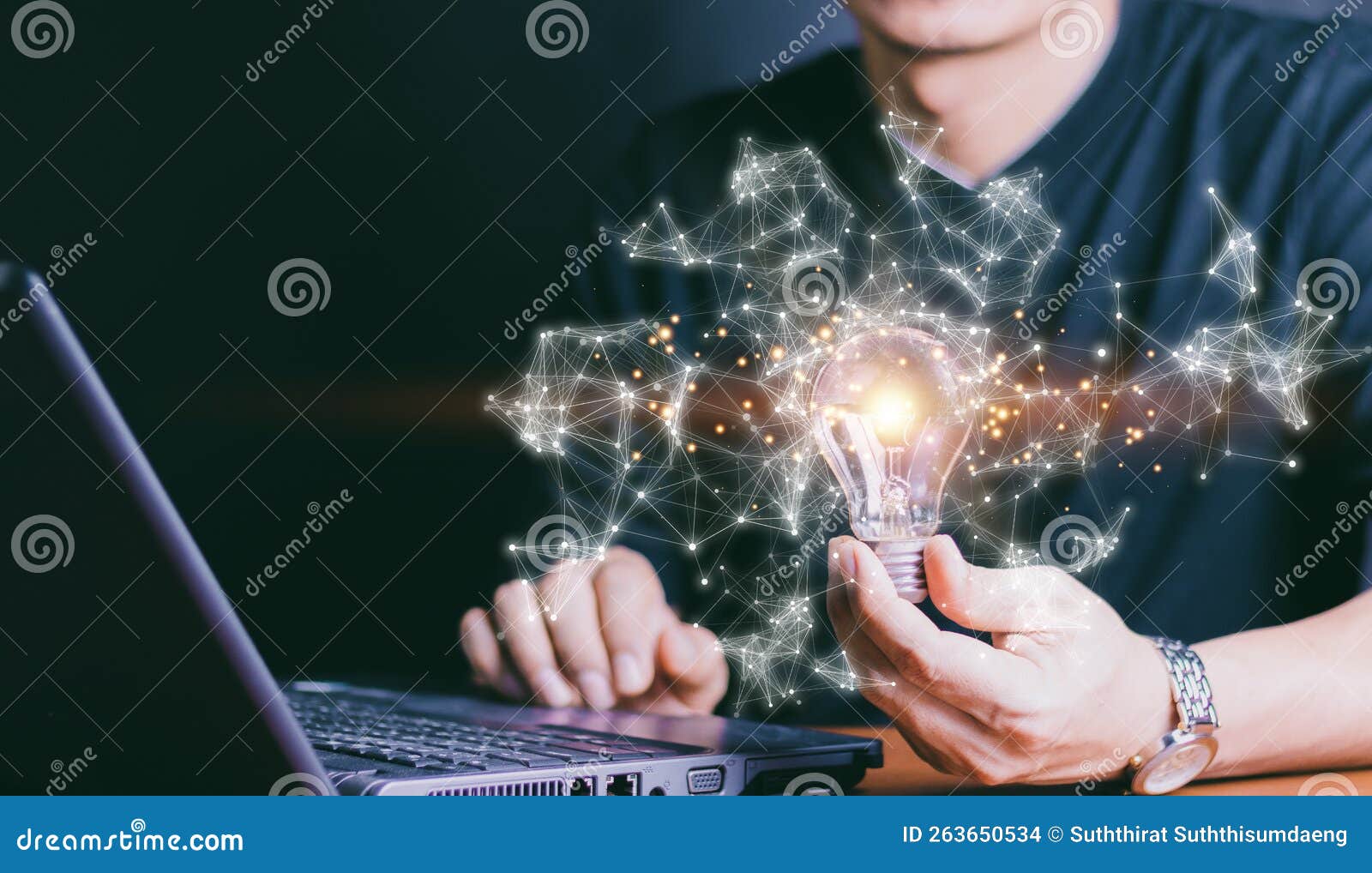 Hands Holding Light Bulb for Concept New Idea Concept with Innovation ...