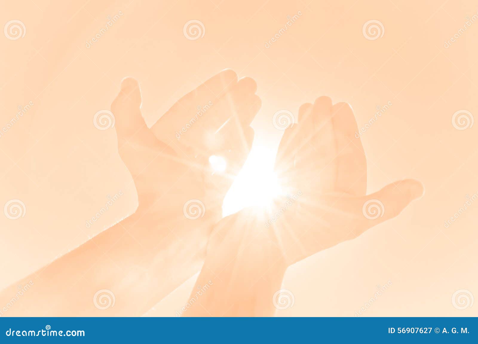 Hands holding light stock image. Image of human, embracing - 56907627
