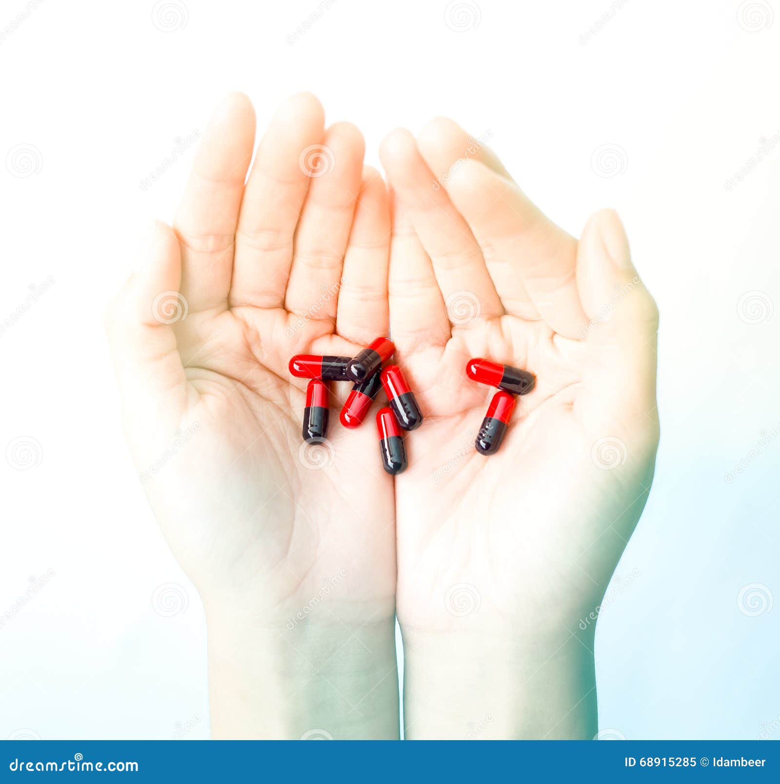Hands Holding Medicine Capsule Stock Image - Image of soft, antibiotic ...