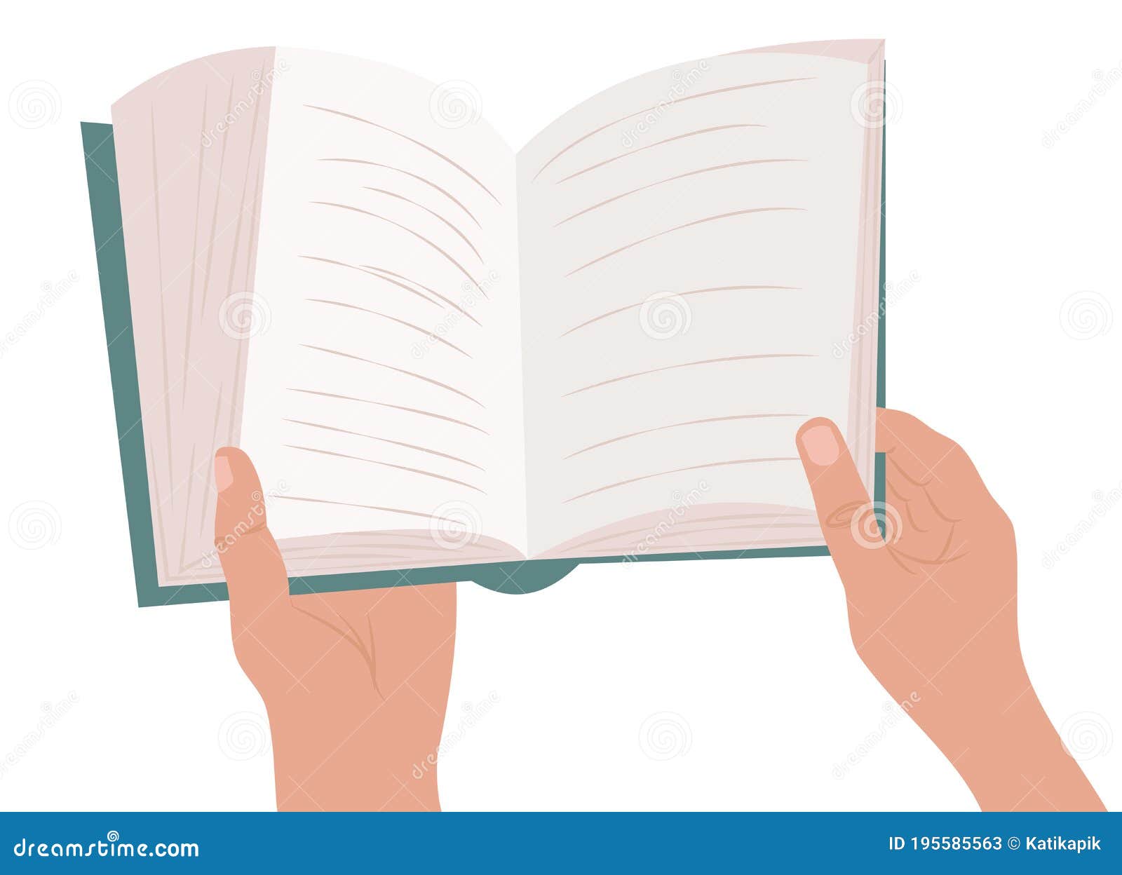 Hands Holding Open Book for Read. Vector Illustration Stock Vector ... Hands Holding Open Book for Read. Vector Illustration Stock Vector ...