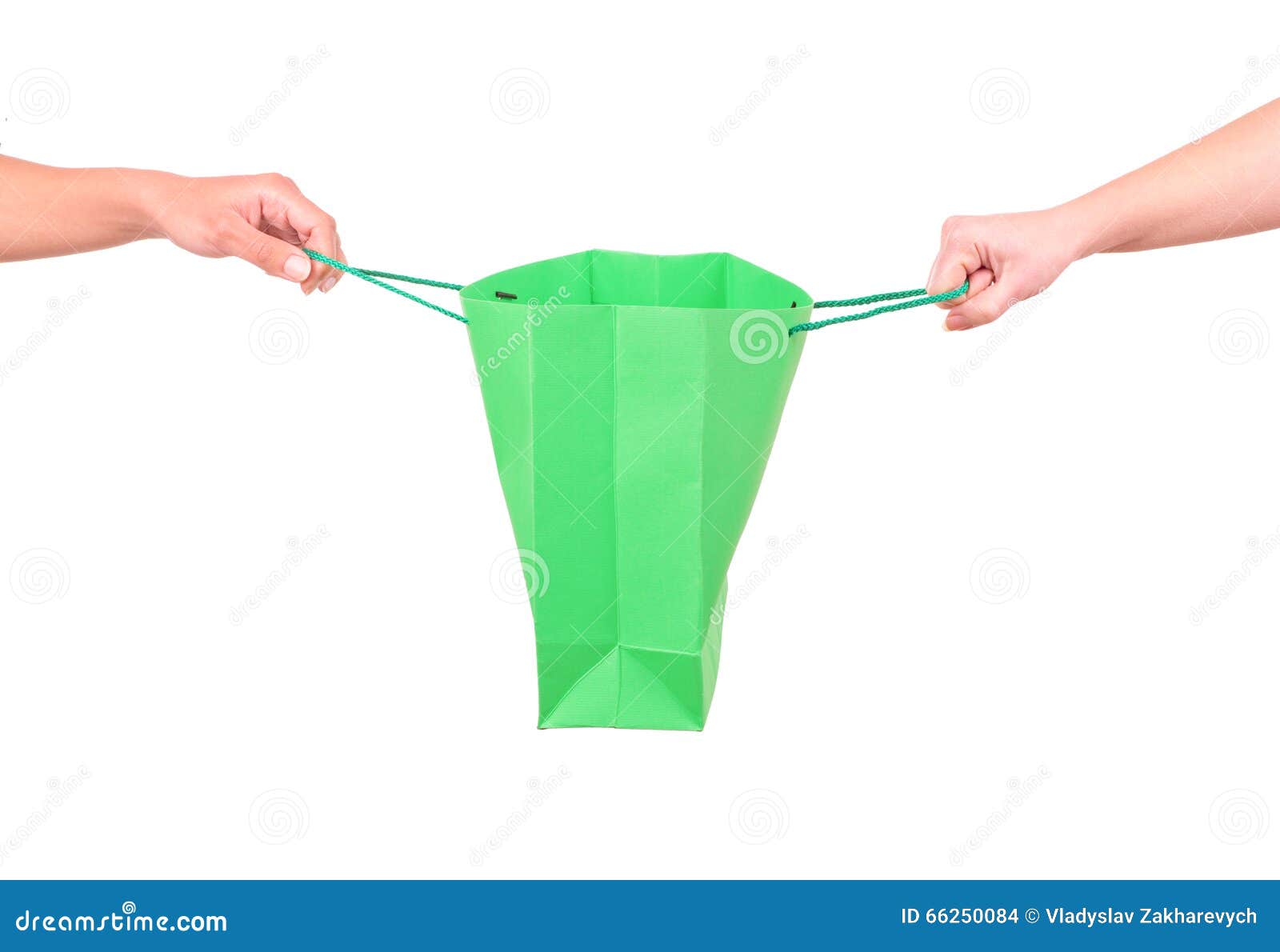 Hands Holding a Package for Clothes Stock Photo - Image of fashion ...