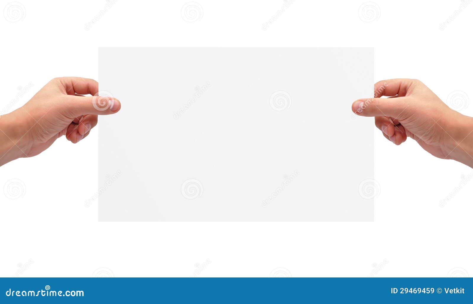 Hands holding paper stock image. Image of card, note - 29469459