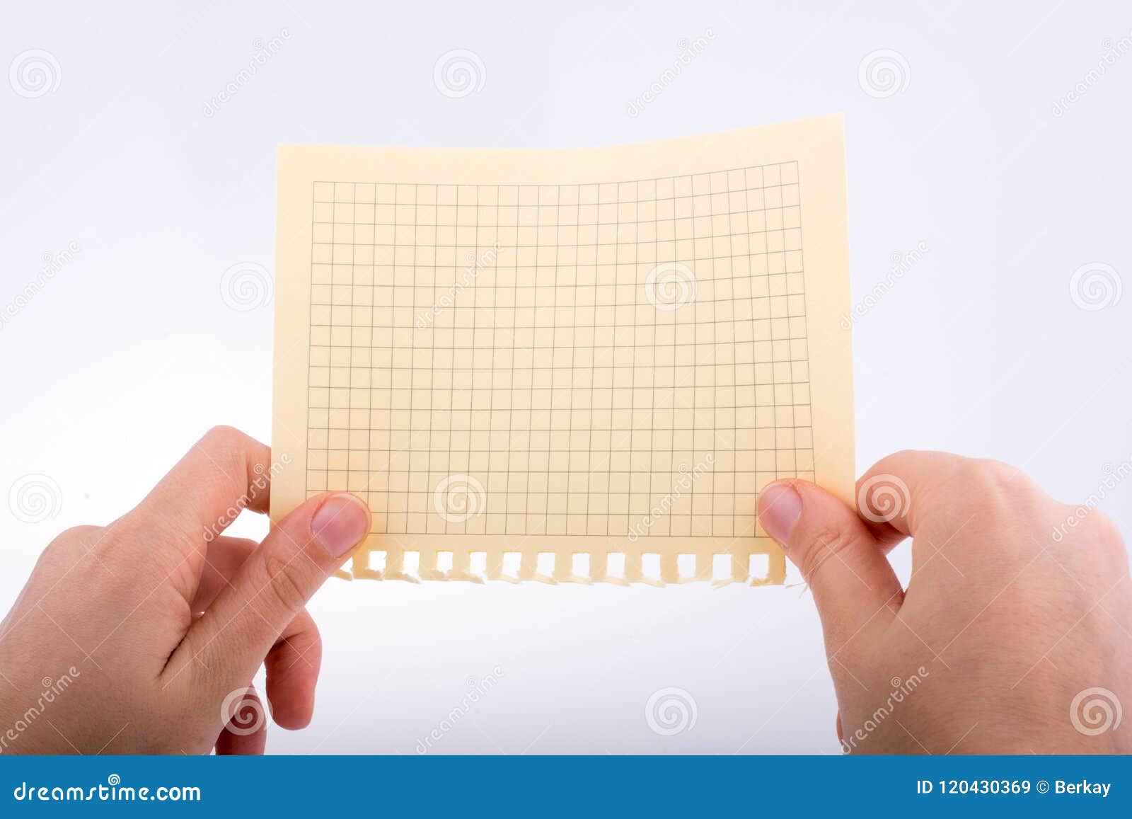 Hands holding a paper stock image. Image of notepaper - 120430369
