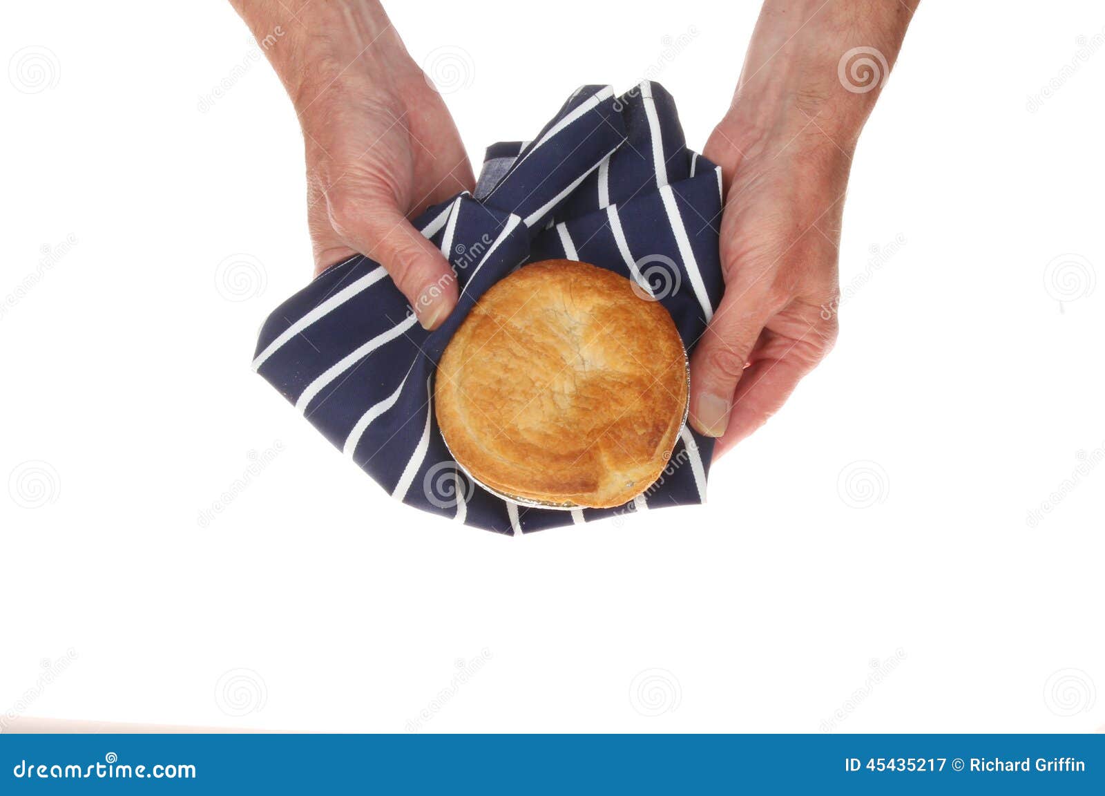 Hands holding pie stock image. Image of white, food, holding - 45435217