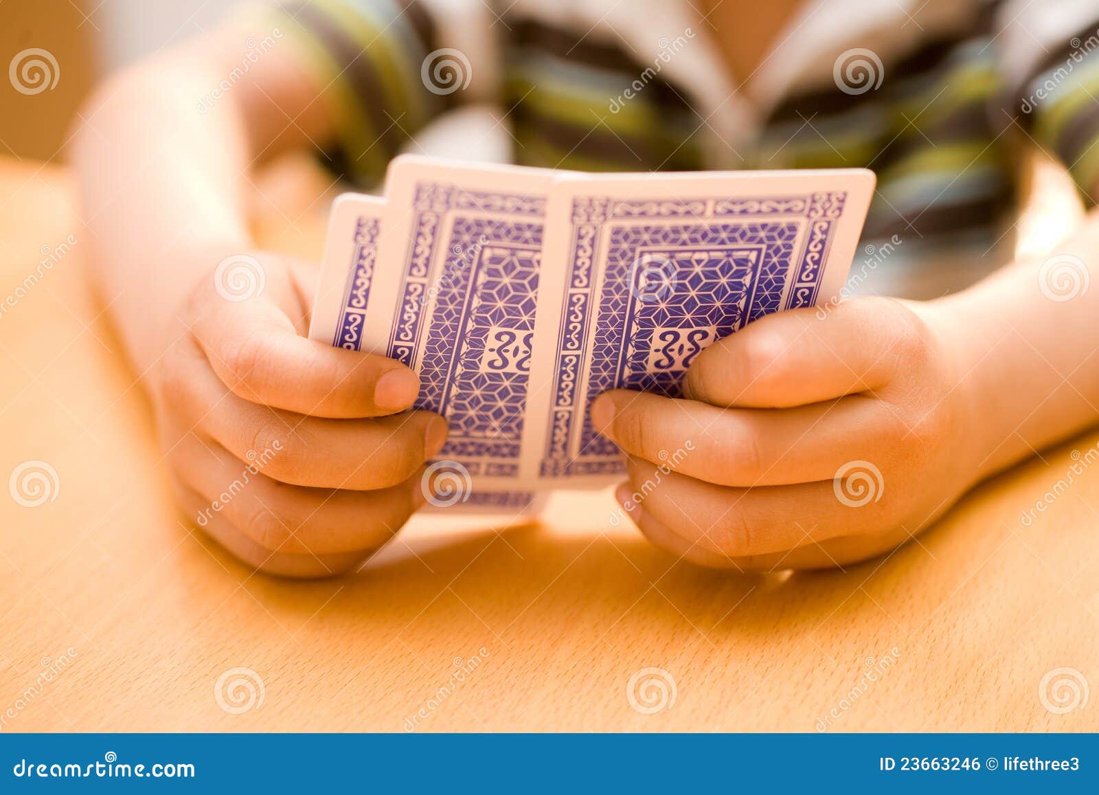 Hands Holding Playing Cards Stock Photo - Image of clubs, diamond: 23663246