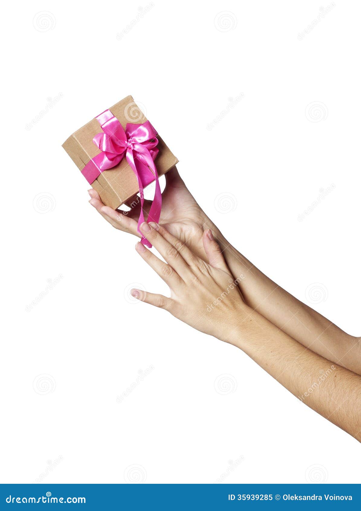 Hands holding present gift stock image. Image of woman - 35939285