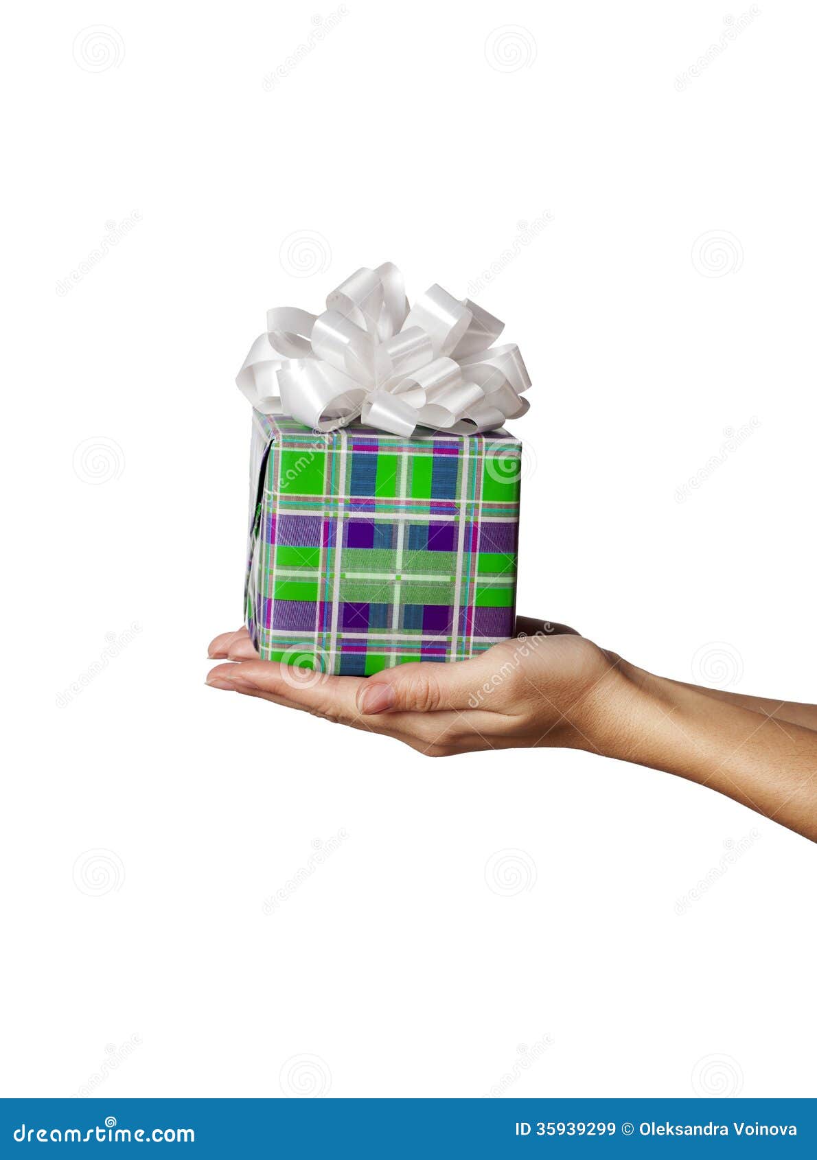 Hands holding present gift stock image. Image of hands - 35939299