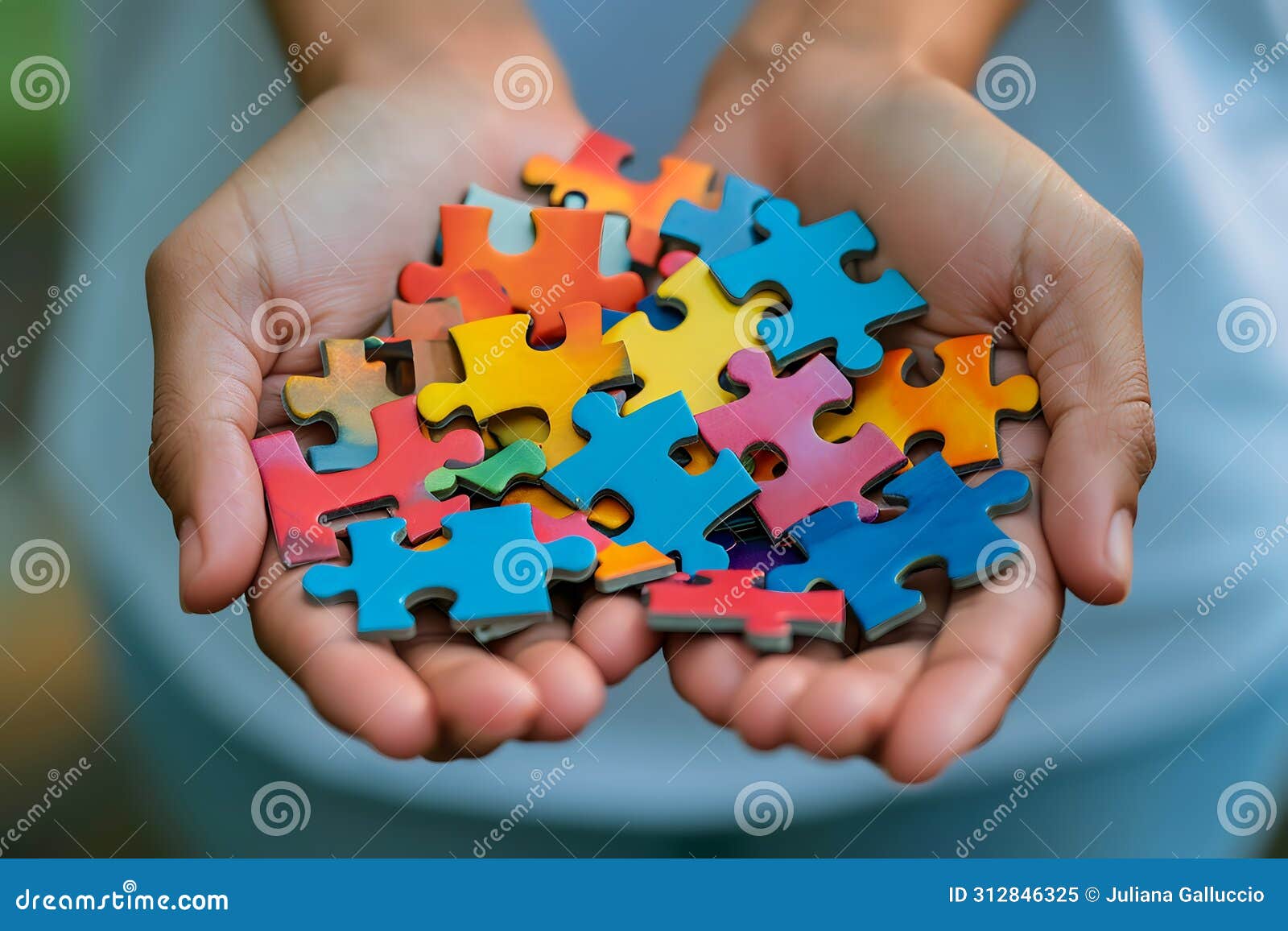 Hands Holding Puzzle Business Problem Solving Stock Illustration ...
