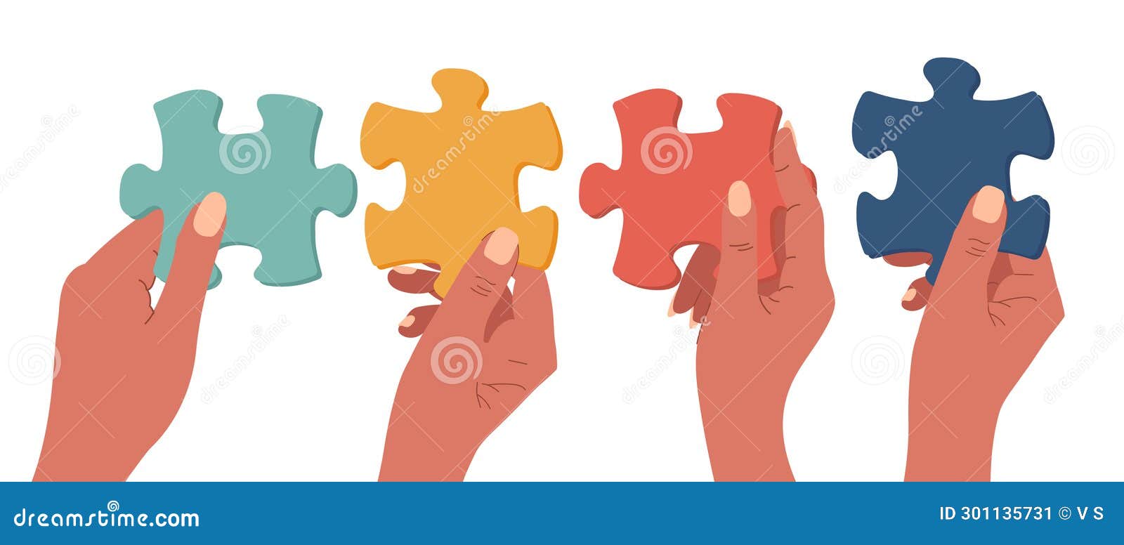 Hands Holding Puzzle Pieces. Hands Put Together Puzzles. Business ...
