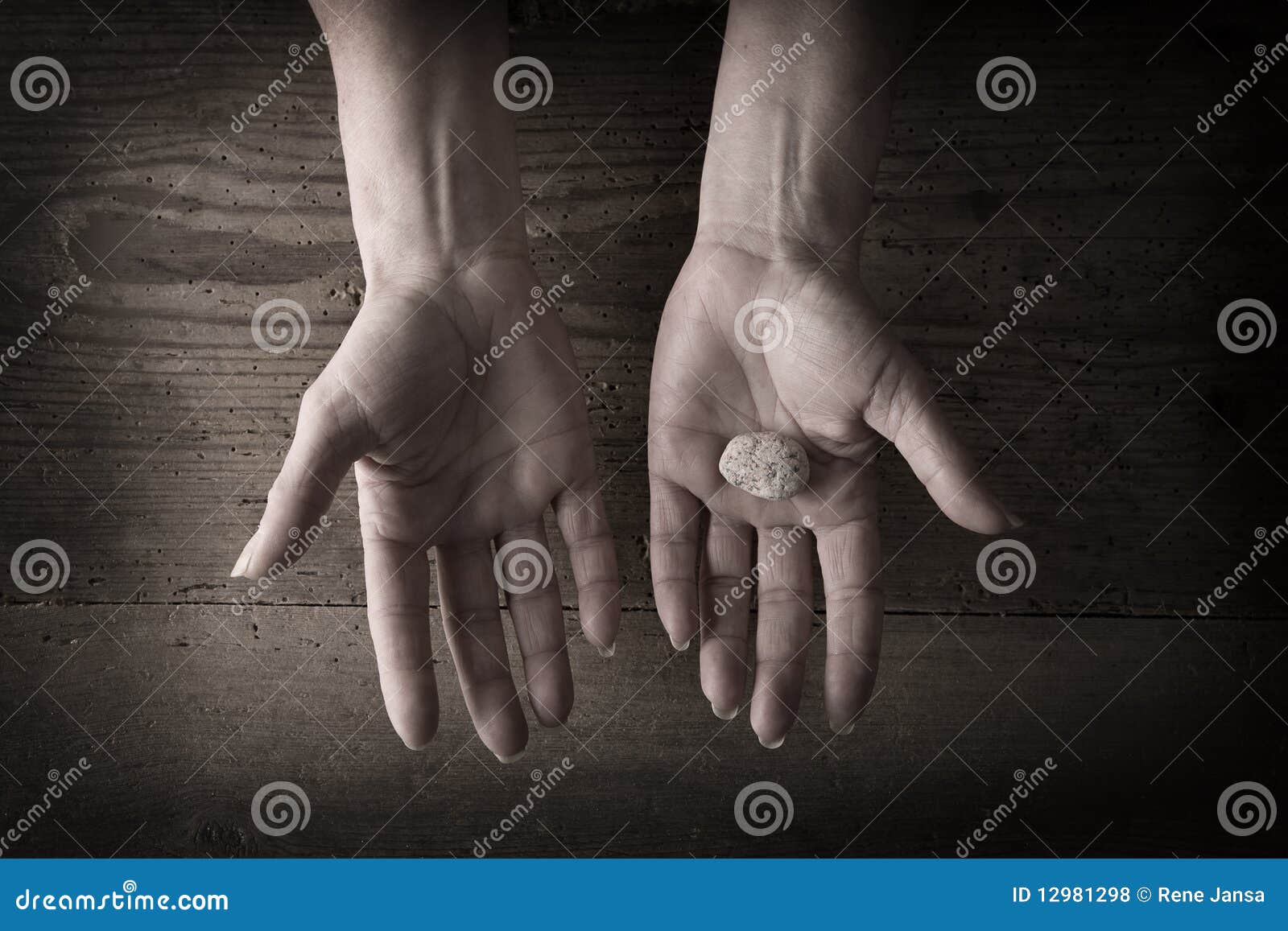 Hands holding rocks stock photo. Image of held, hands - 12981298