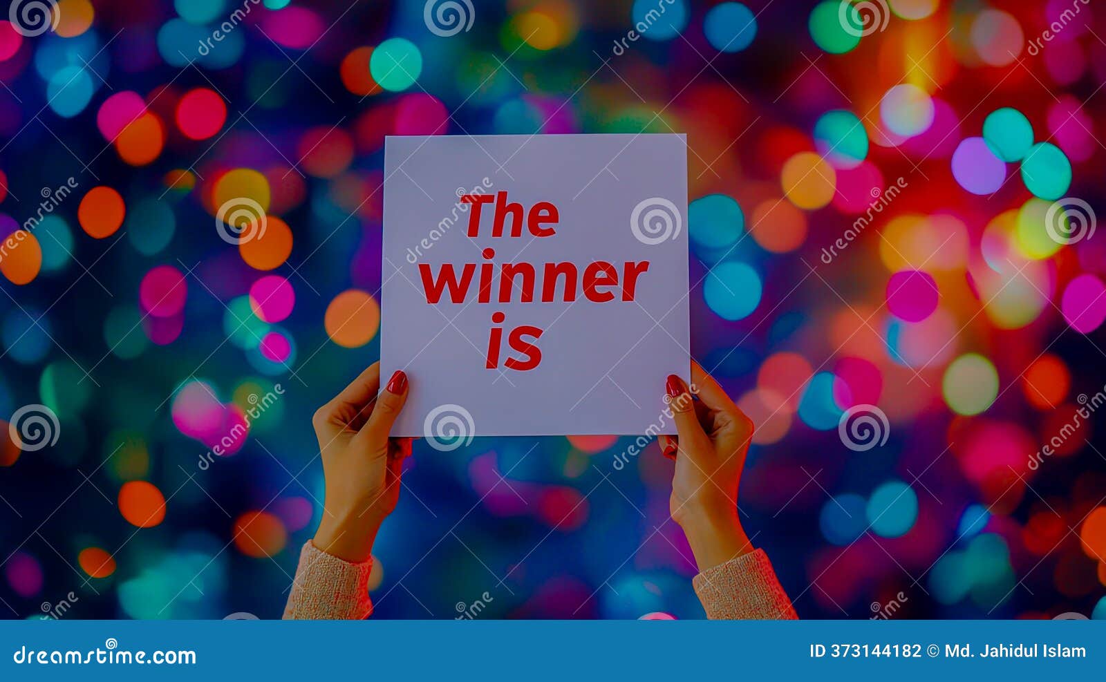 Announcing Winner Stock Image | CartoonDealer.com #24478345