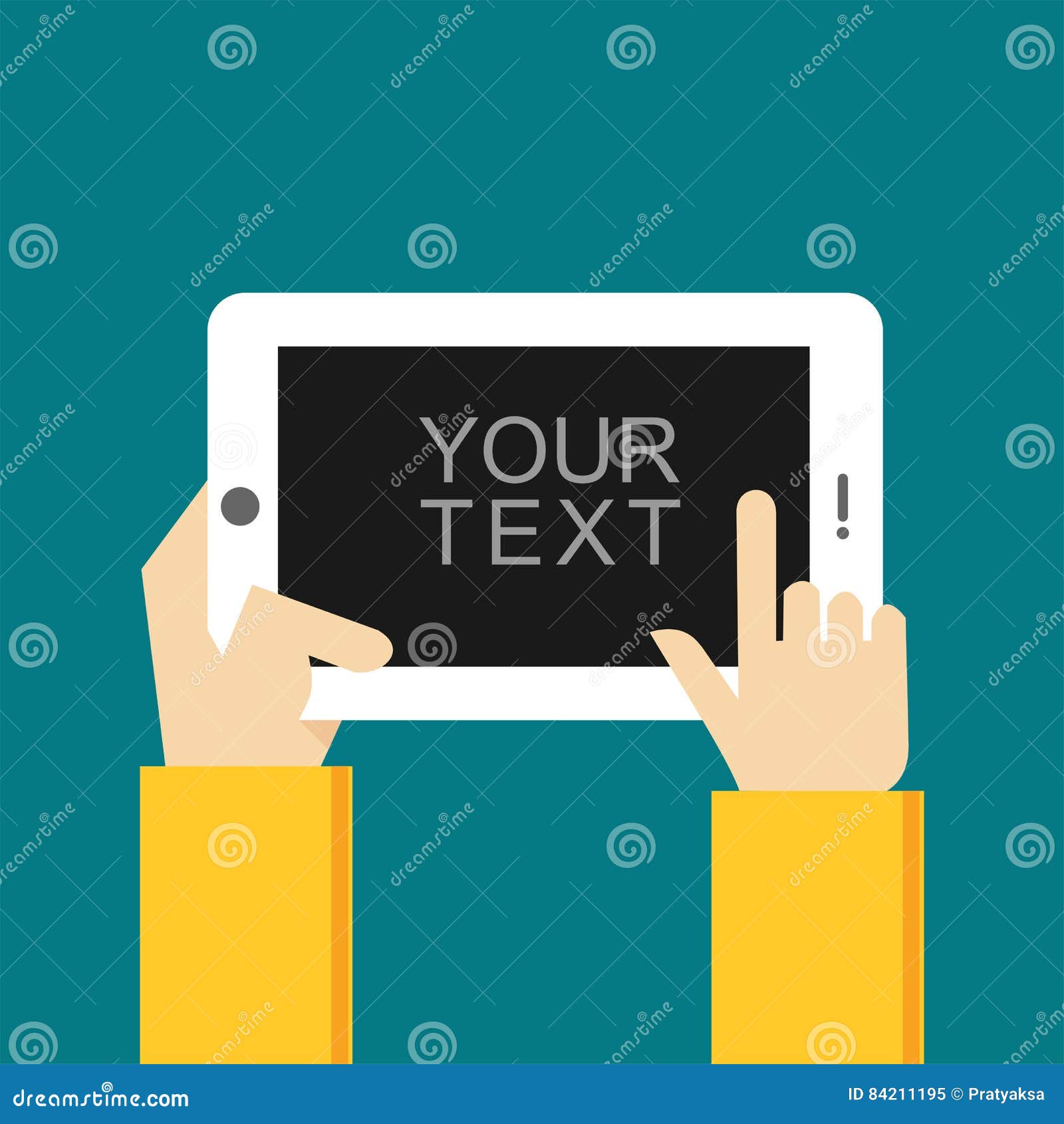 Hands Holding Smartphone or Tablet Computer Template Concept Editorial ...