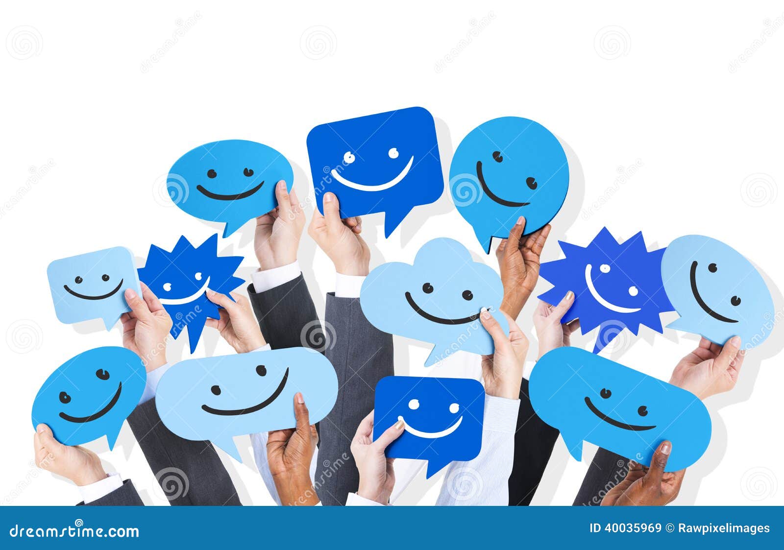 Man Holding His Smiley Head In Hands Stock Image | CartoonDealer.com ...