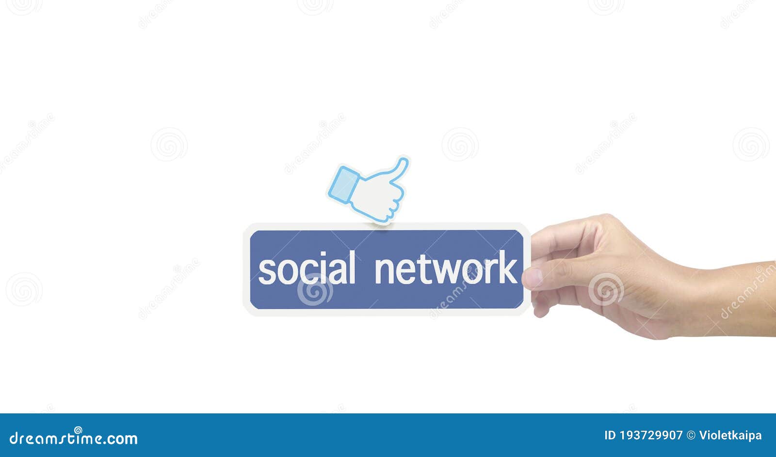 Hands Holding Social Networking Service on Paper Stock Image - Image of ...
