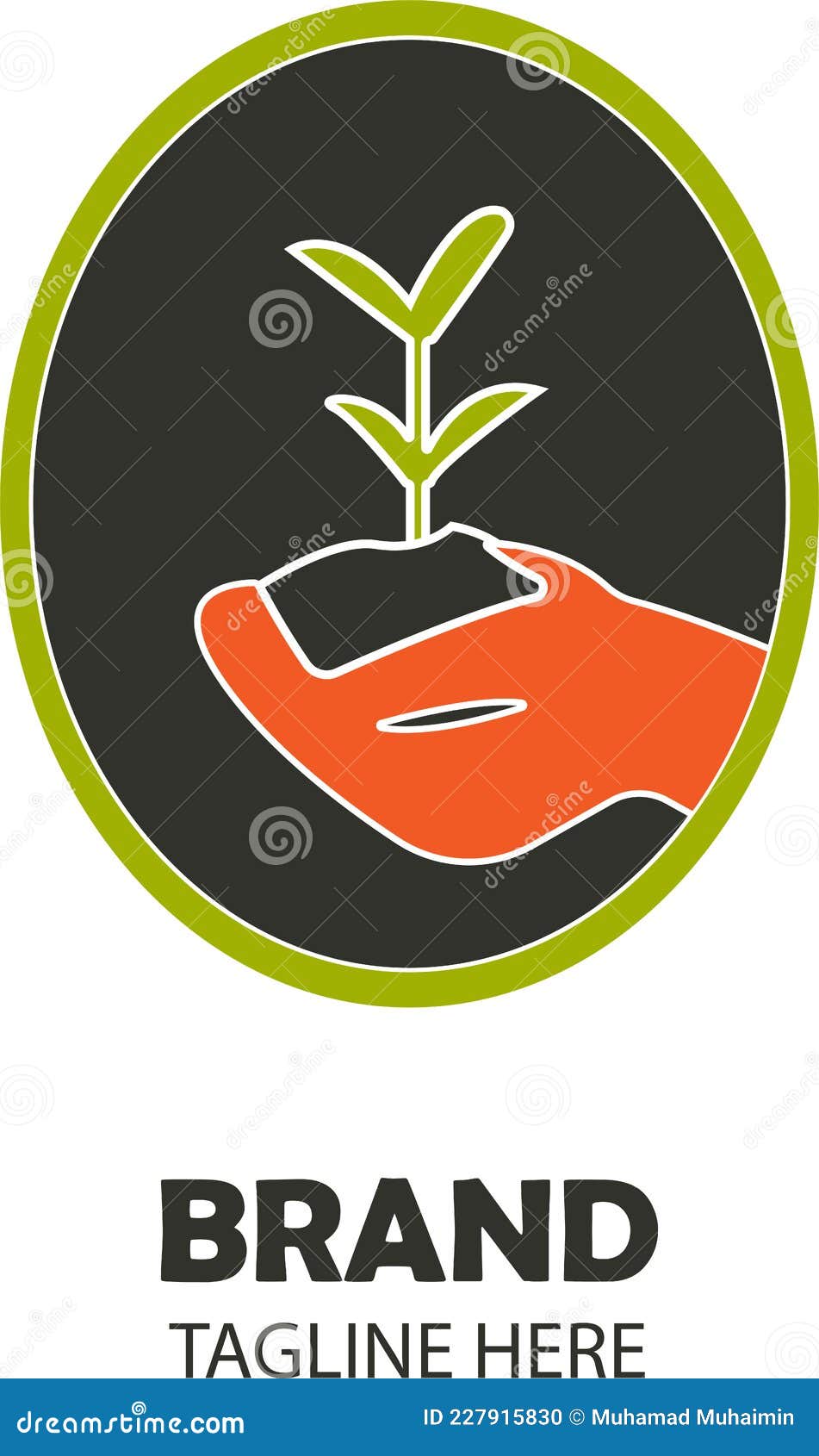 Hands Holding Soil and Plants LogoBasic RGB Stock Vector - Illustration ...