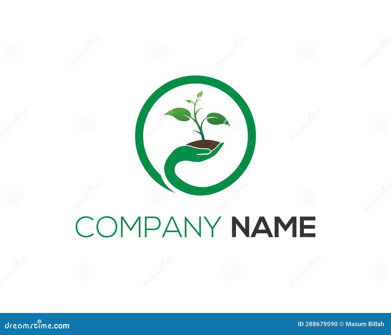 Hands Holding Soil with Tree Flat Vector Illustration. Stock Vector ...