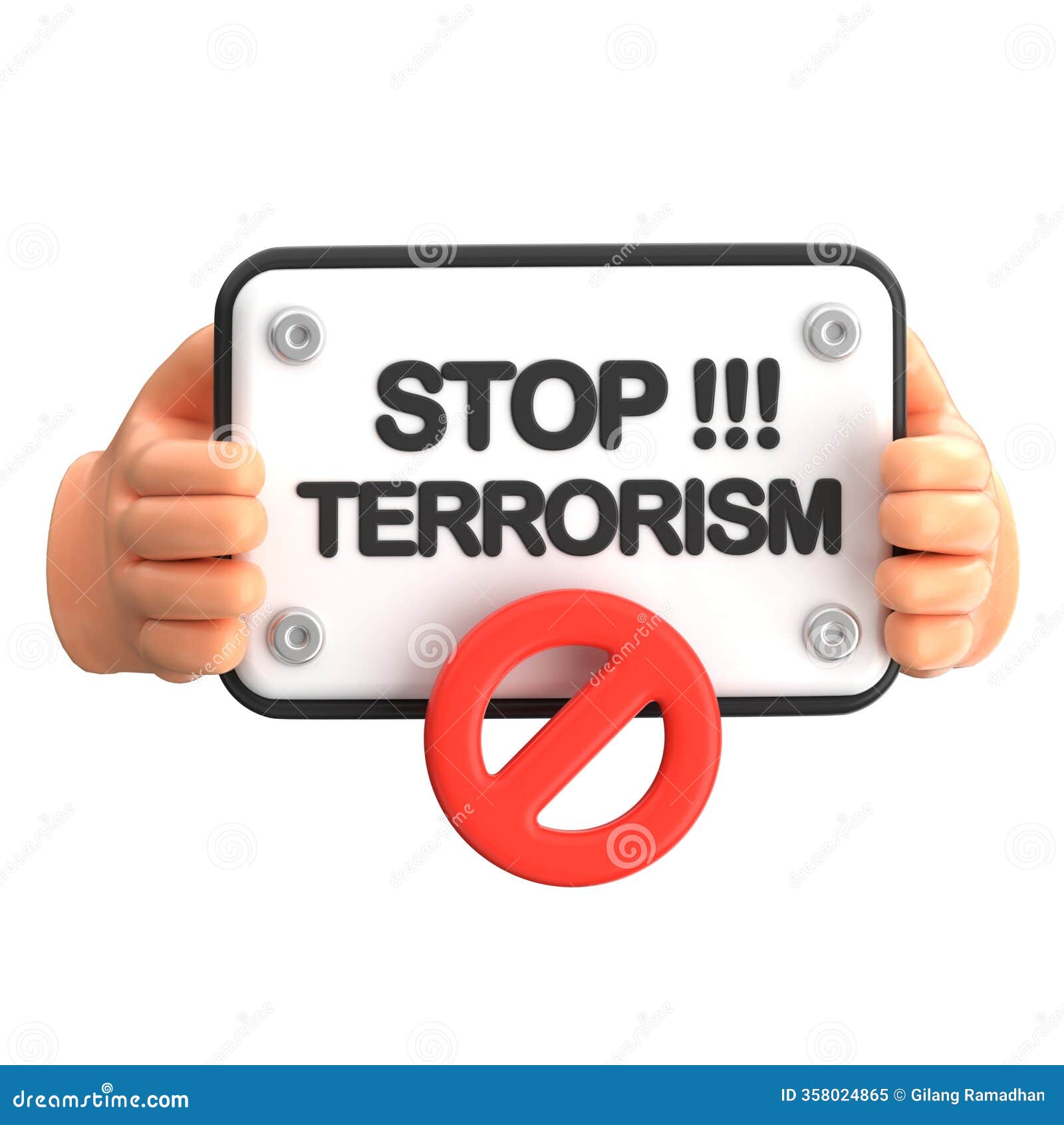 Stop Terrorism Background Vector Illustration | CartoonDealer.com ...