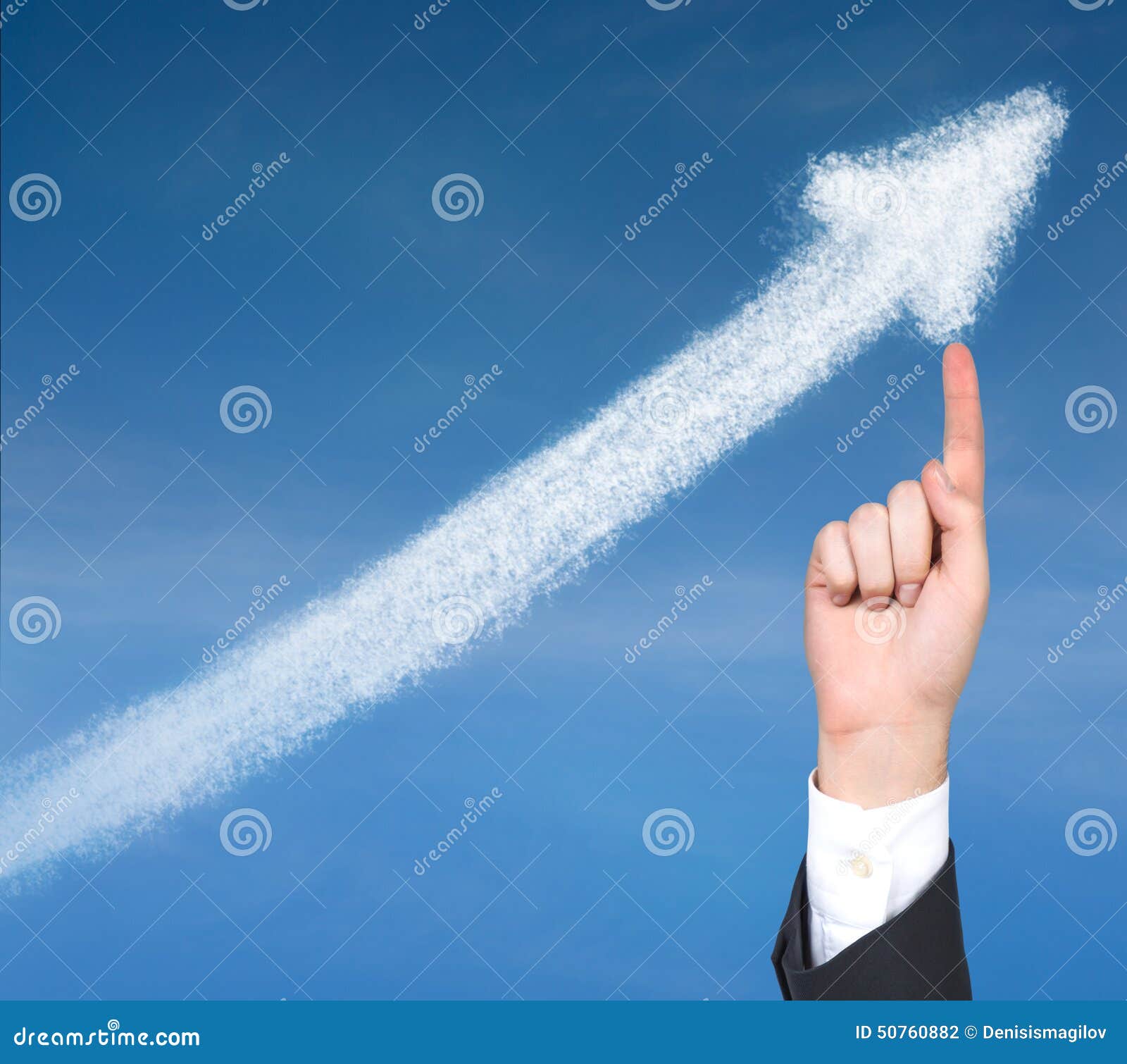 Hands holding to arrow stock photo. Image of concept - 50760882