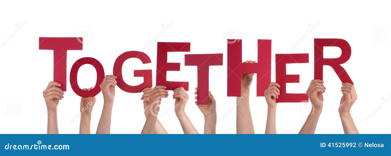 Hands Holding Together stock photo. Image of project - 41525992