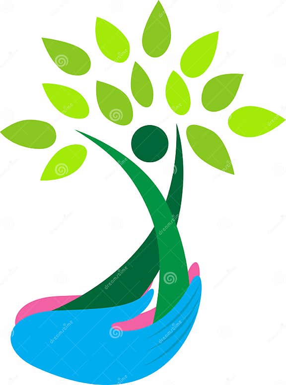 Hands holding tree stock vector. Illustration of bonsai - 26651899