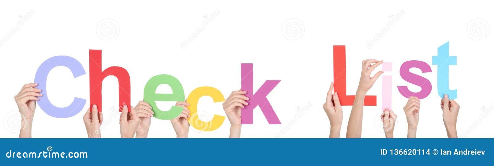 Word Check List stock photo. Image of business, check - 136620114