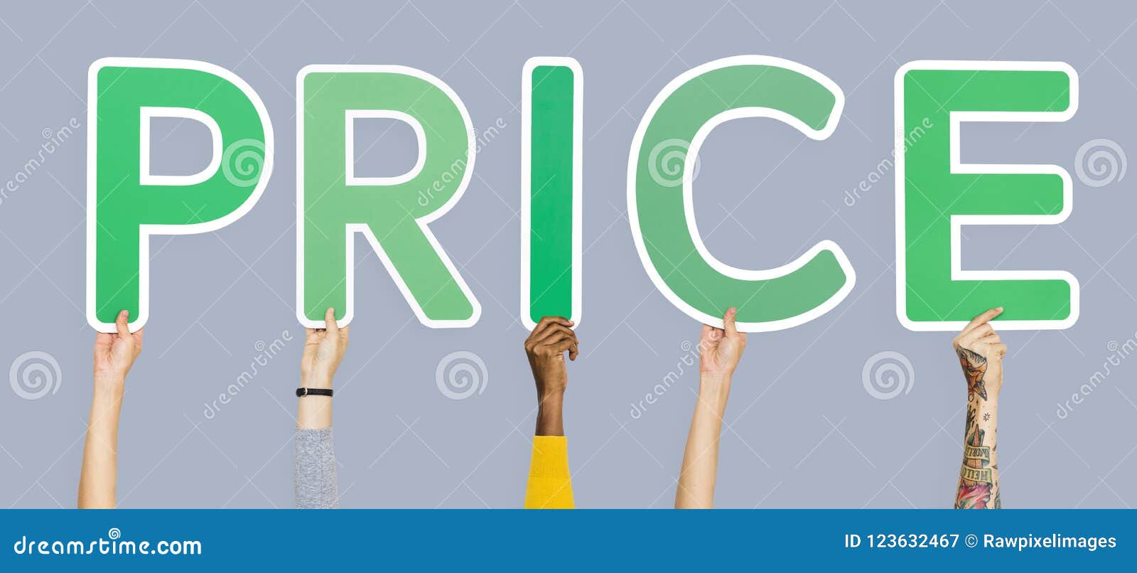 Hands Holding the Word Price Stock Image - Image of background, online ...