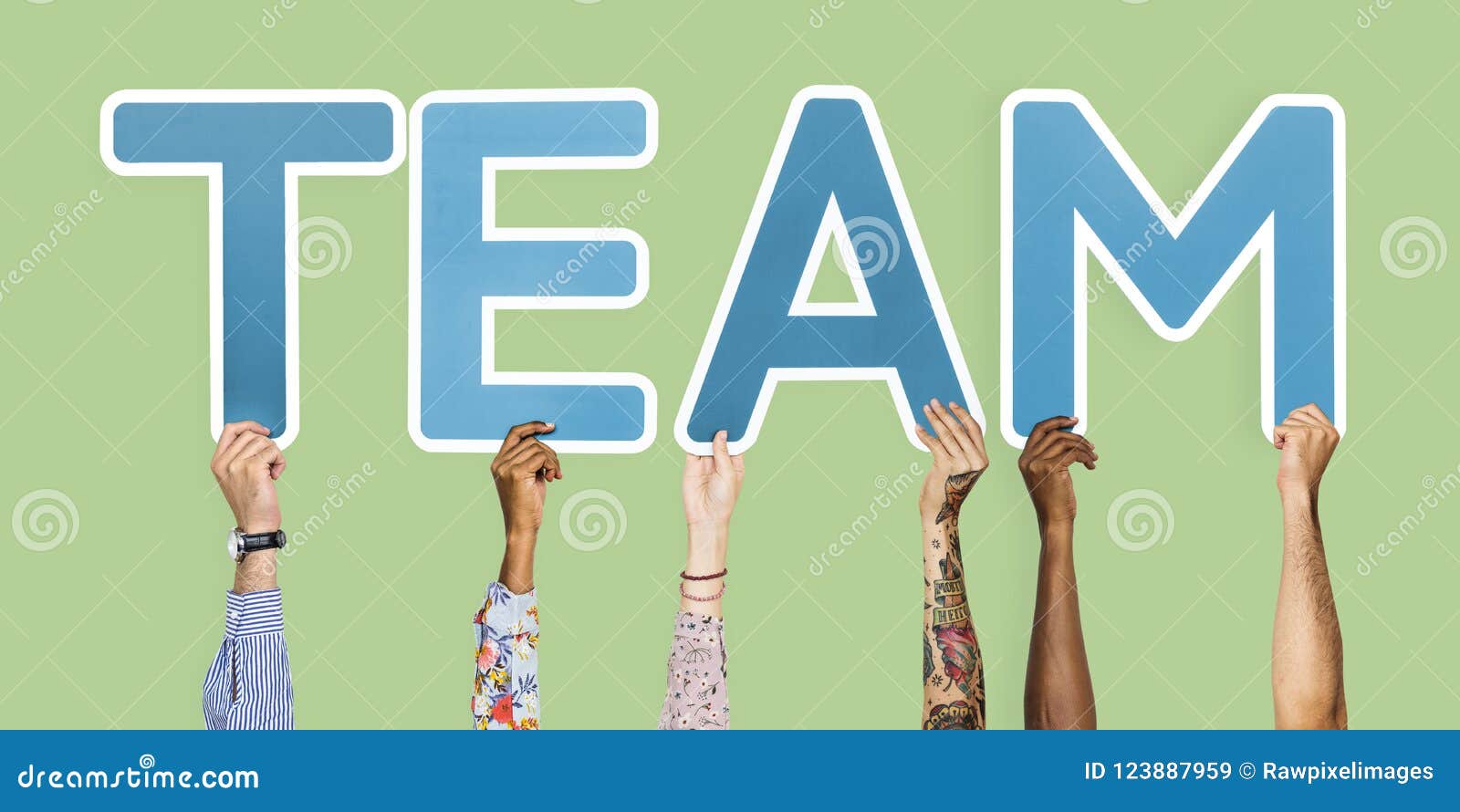 The Word Team . Small Grouping. Employee Management. Working Staff. The ...