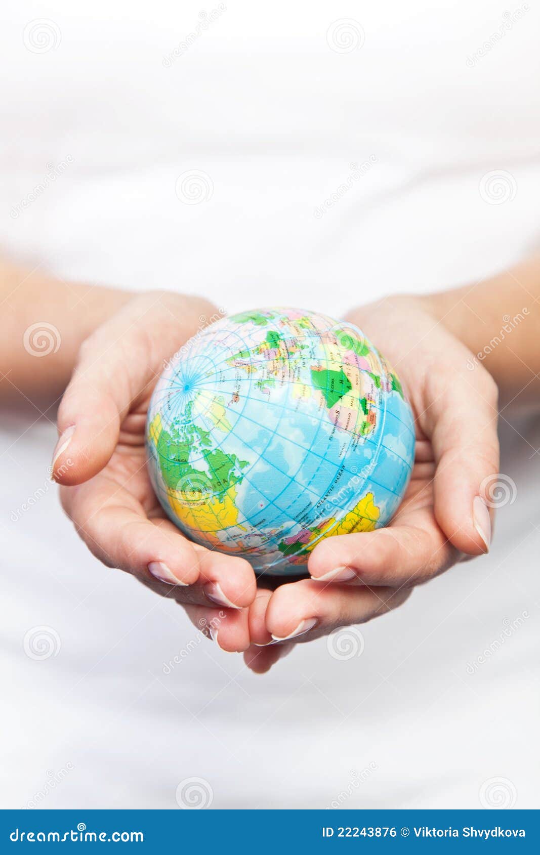 Hands holding the world stock photo. Image of environment - 22243876