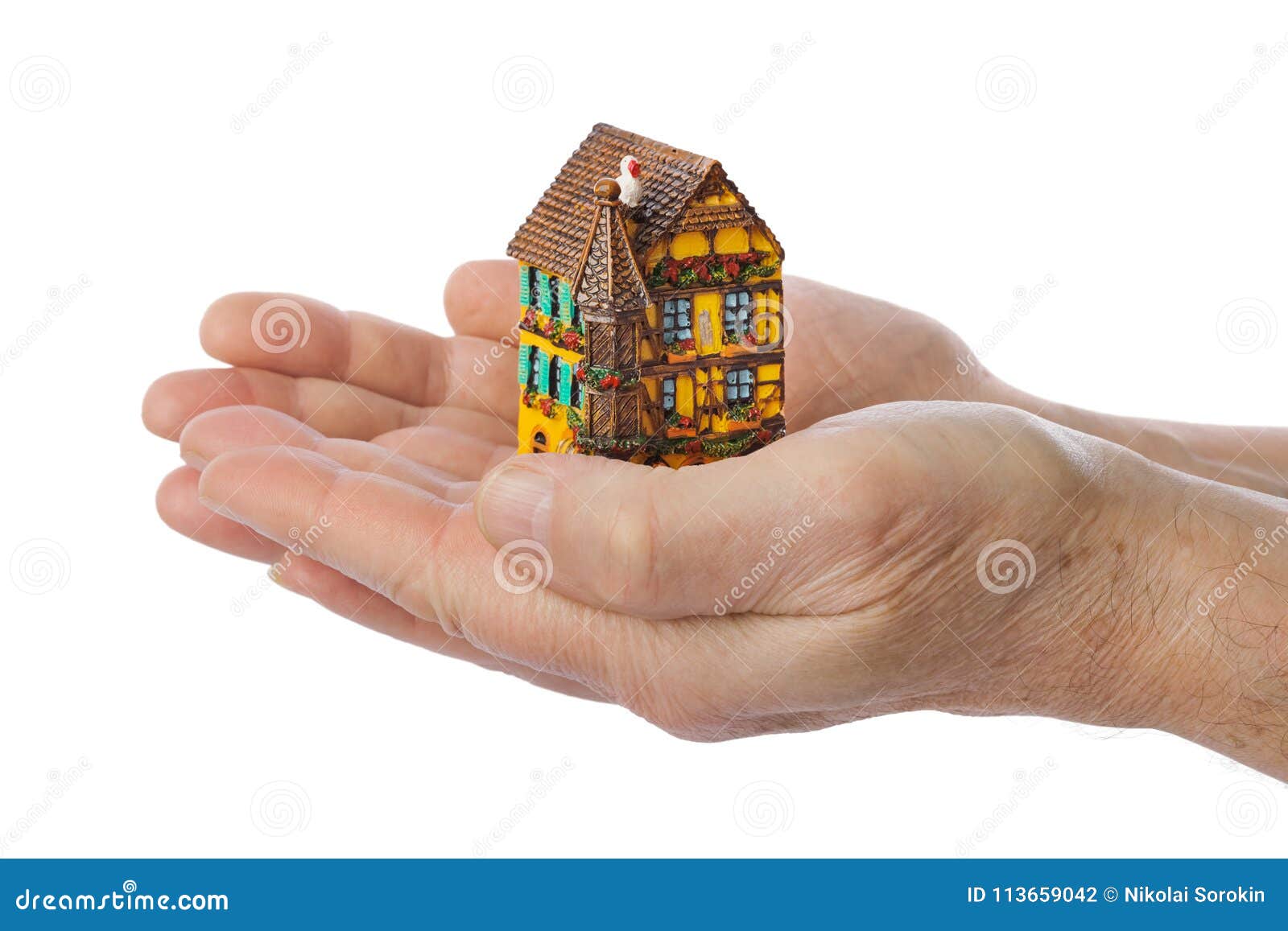 Hands and house stock photo. Image of background, father - 113659042