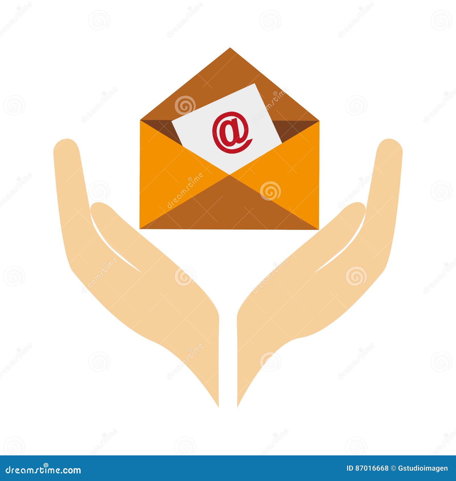 Hands Human with Envelope Letter Isolated Icon Stock Vector ...