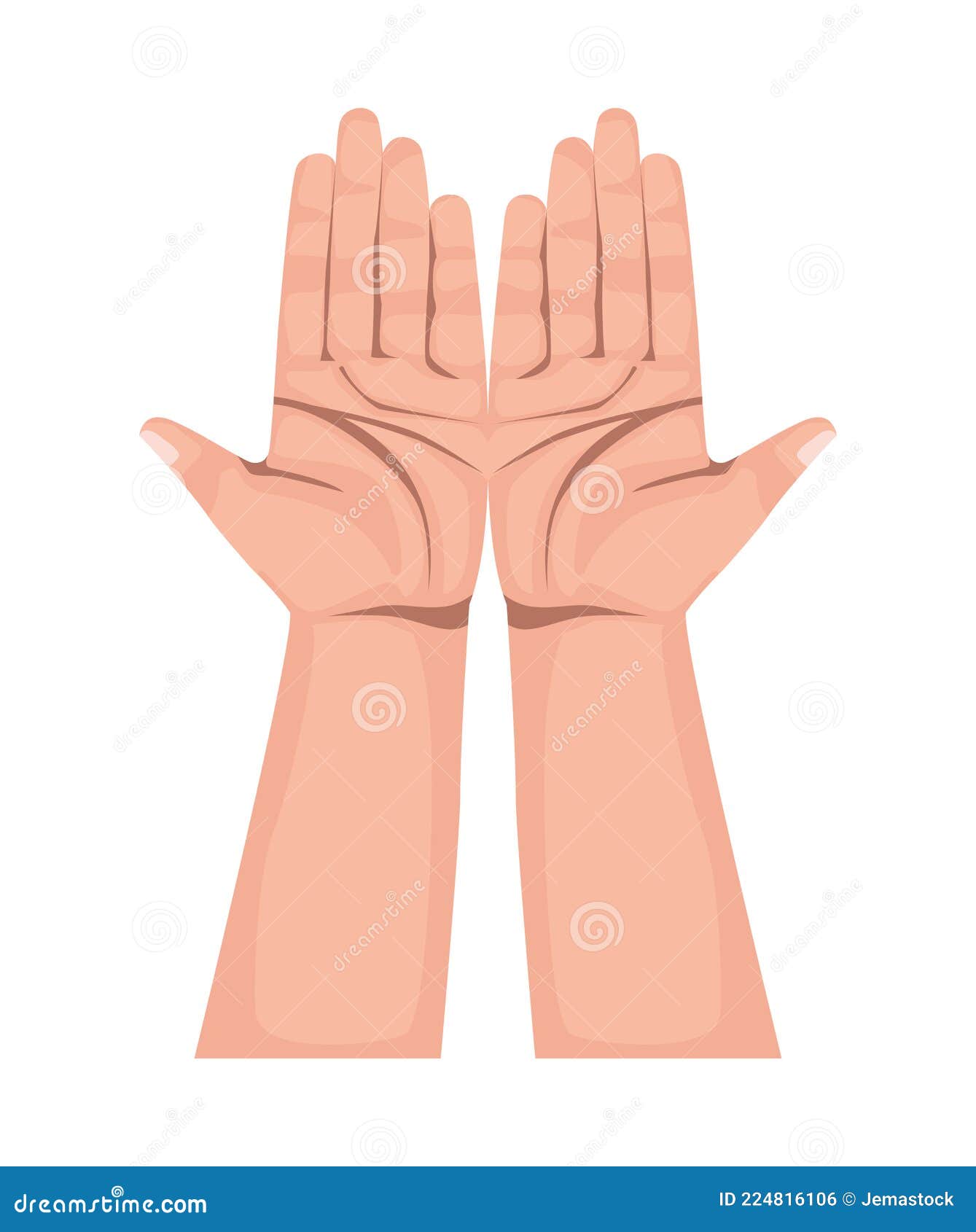 Hands human lifting stock vector. Illustration of hold - 224816106