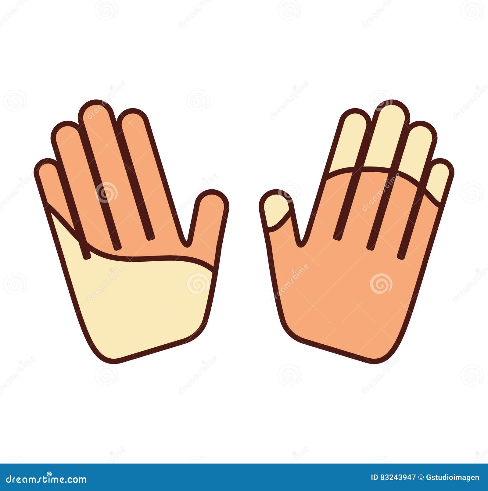 Hands human made icon stock illustration. Illustration of manual - 83243947