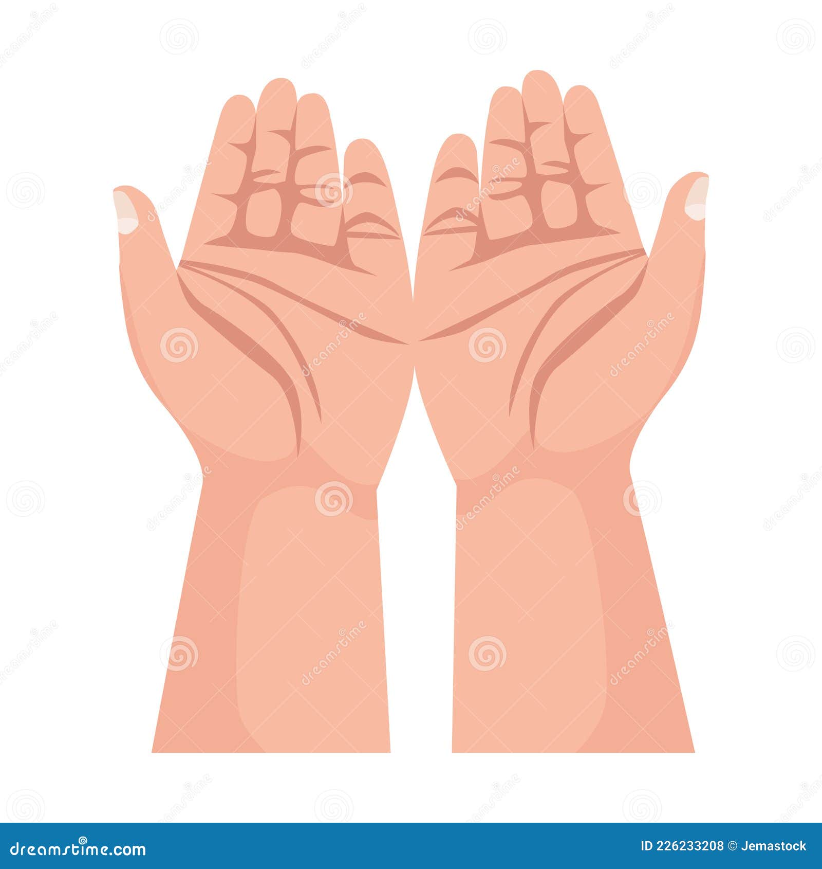 Hands human receiving stock vector. Illustration of receiver - 226233208