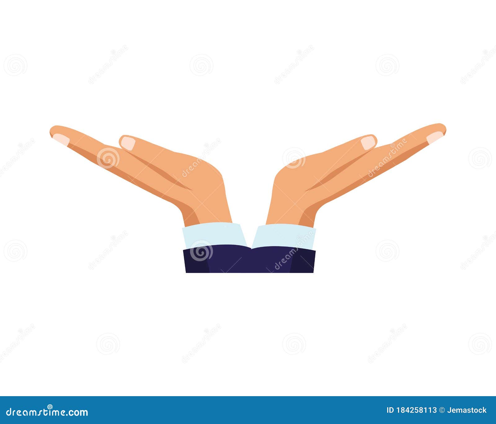 Hands Human Receiving Isolated Icon Stock Vector - Illustration of ...