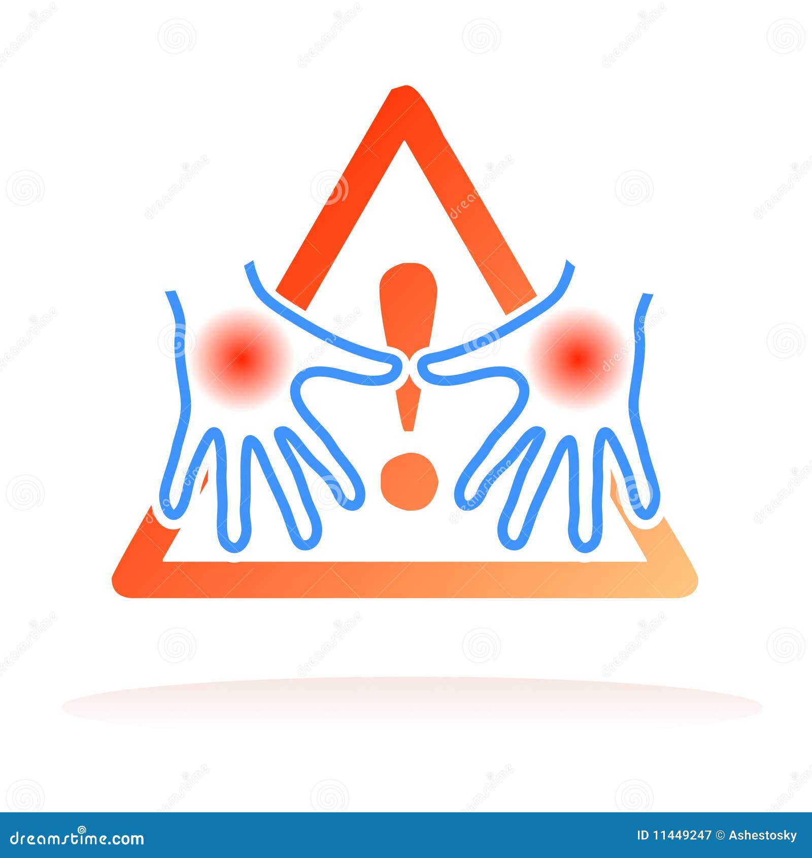 Hands Hygiene Advice Signal Stock Vector - Illustration of corona ...