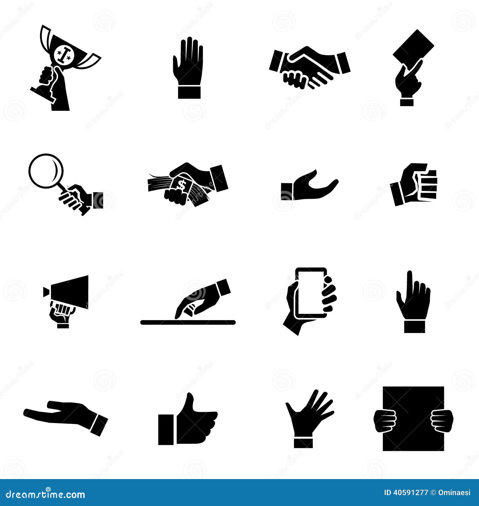 Hands Icons and Symbol Design Template Vector Illustration Stock Vector ...