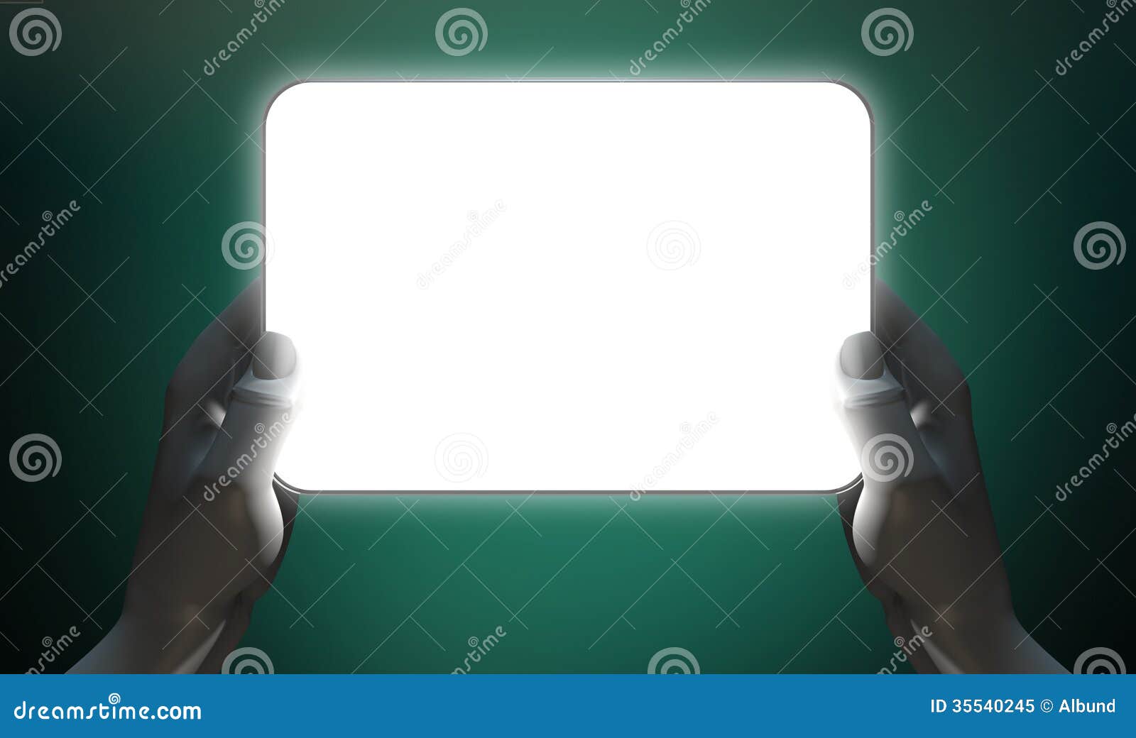 Generic Tablet Displaying A Question Mark Made Fom Dollar Bills Stock ...