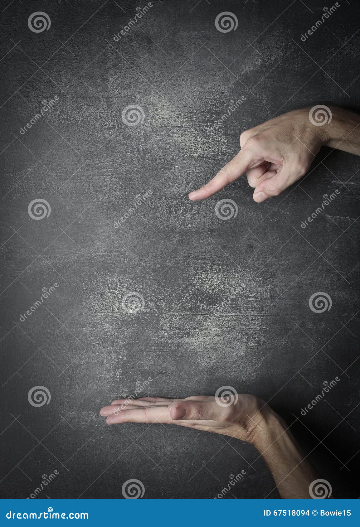 Hands indicating stock photo. Image of chalkboard, white - 67518094