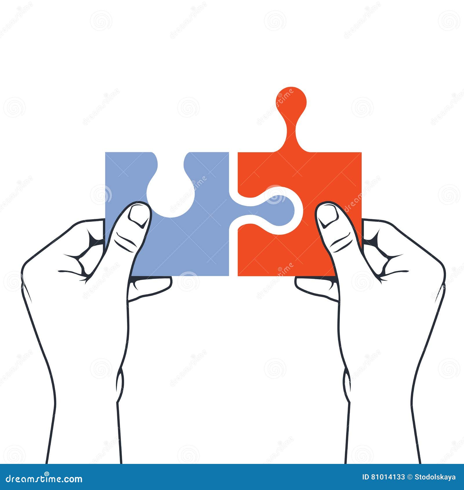 3d Man Joining Two Puzzle Pieces Royalty-Free Stock Photo ...