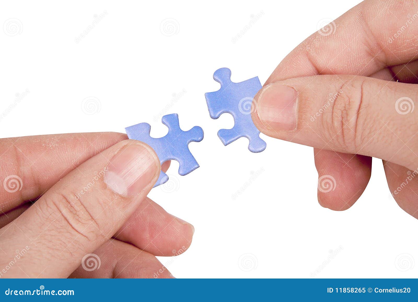 Hands Joining Puzzle Pieces Stock Image - Image of finger, network ...