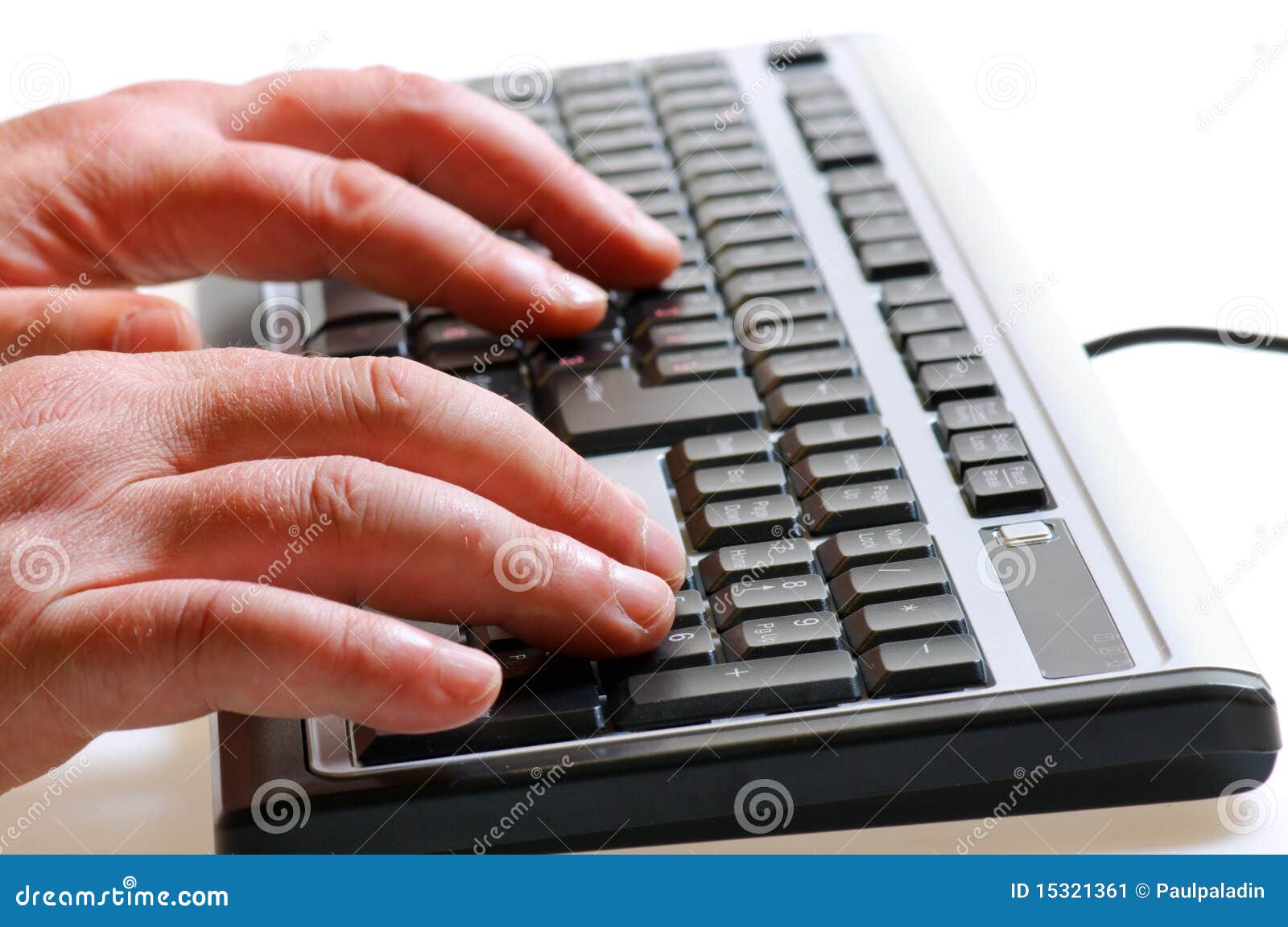 Hands keyboard stock image. Image of technology, success - 15321361