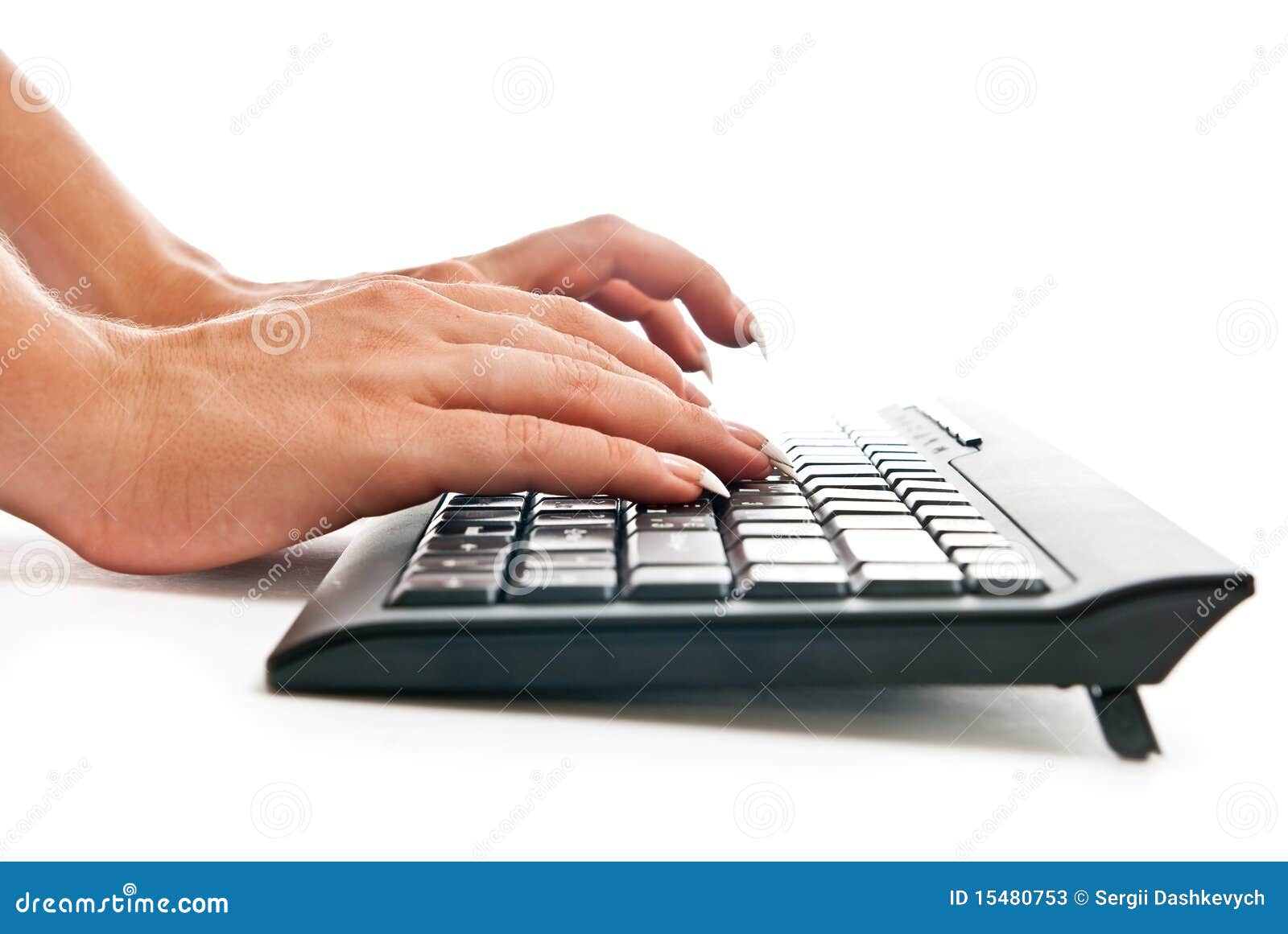 Hands and keyboard stock image. Image of people, close - 15480753
