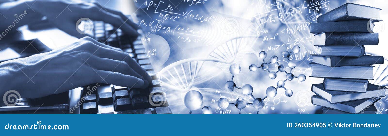 Hands On The Keys Of A Computer Keyboard, Which Merges With The ...