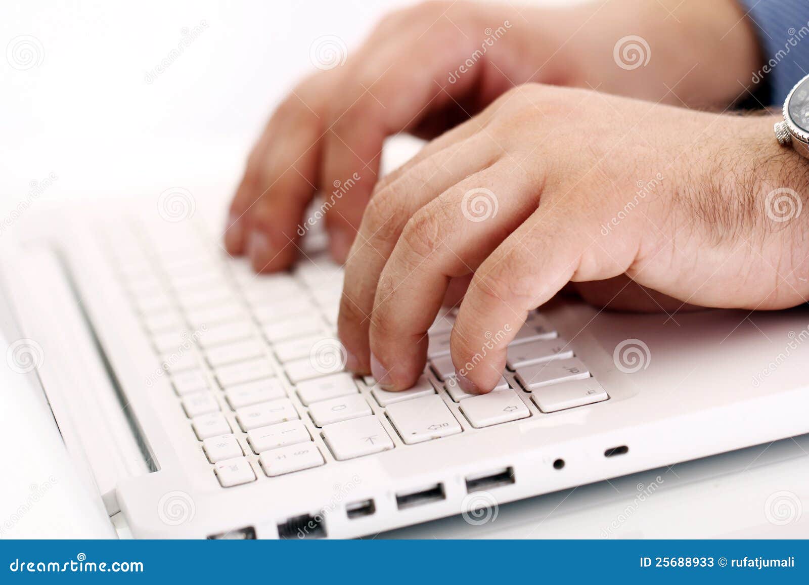 Hands on laptop stock image. Image of equipment, device - 25688933