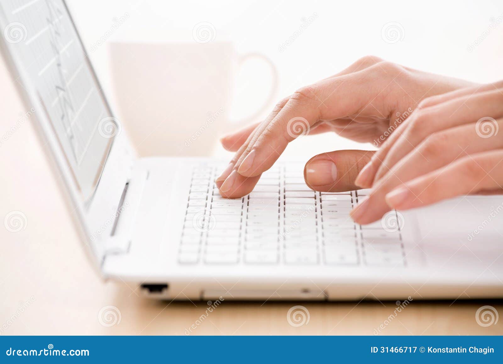 Hands and laptop stock image. Image of data, commerce - 31466717