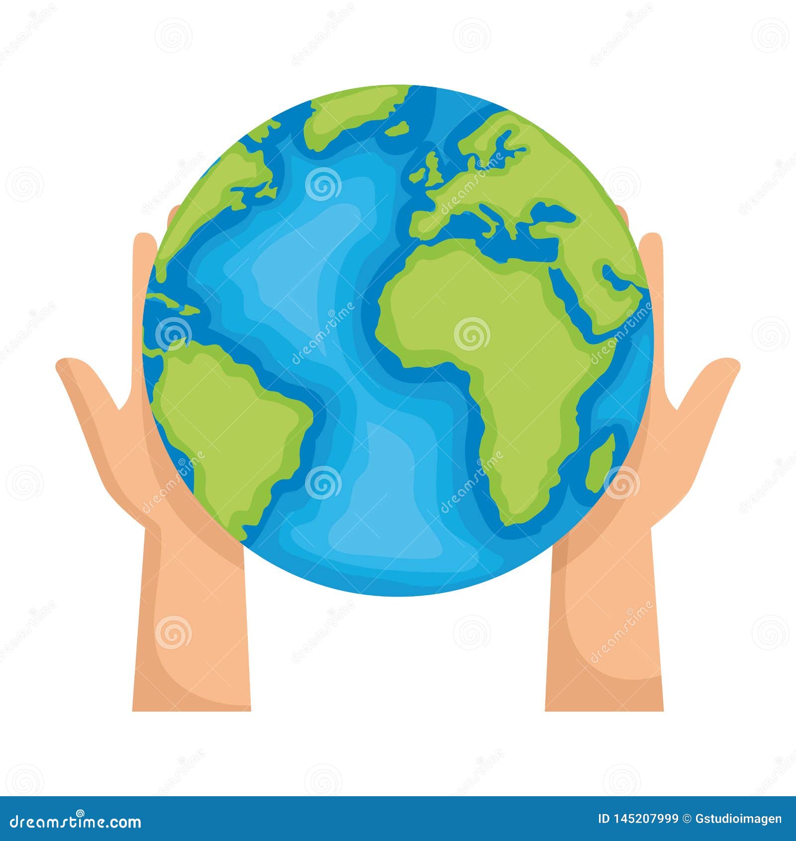 Hands Lifting World Planet Earth Stock Vector - Illustration of ...