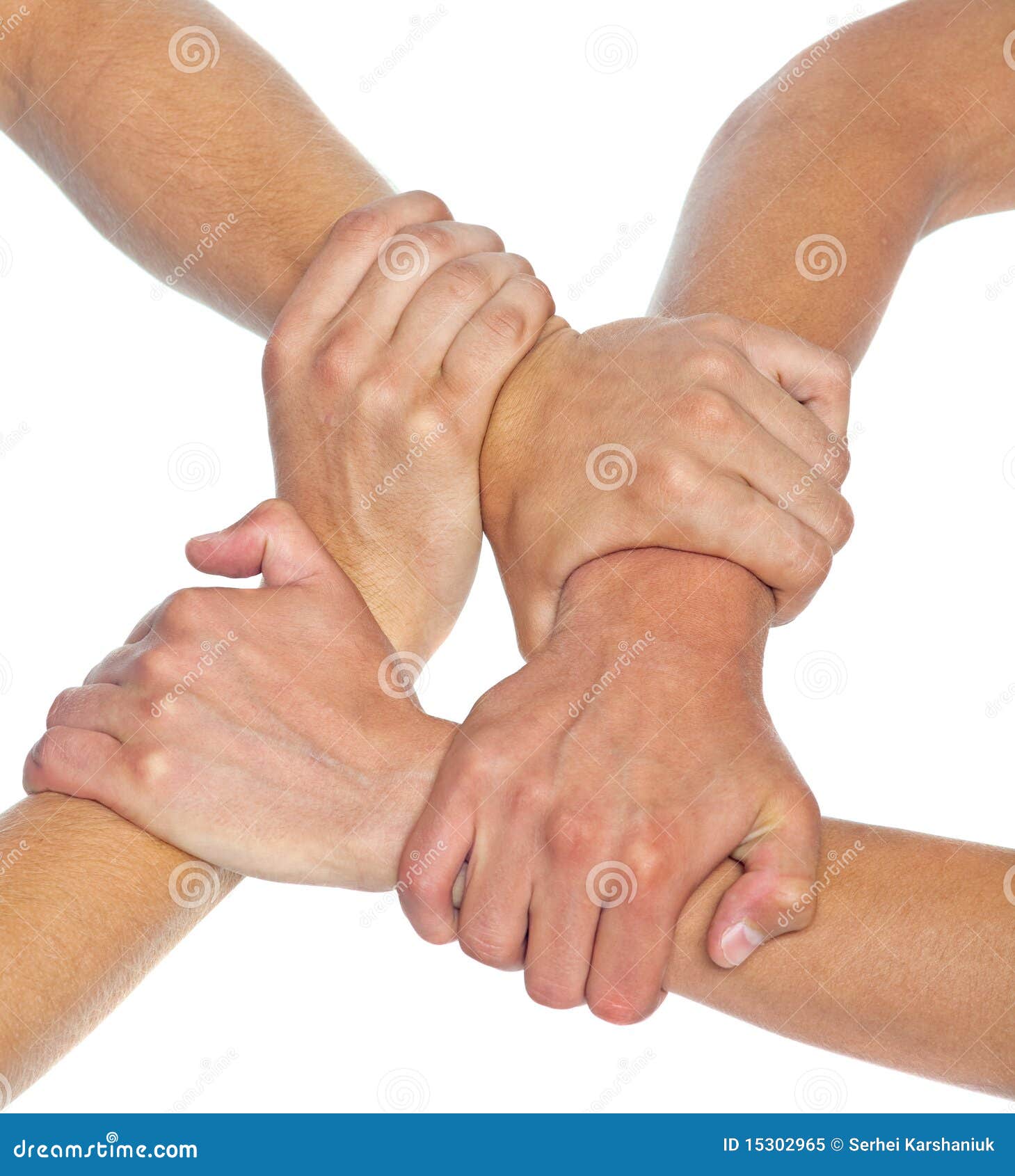 Hands linked together stock image. Image of help, teamwork - 15302965
