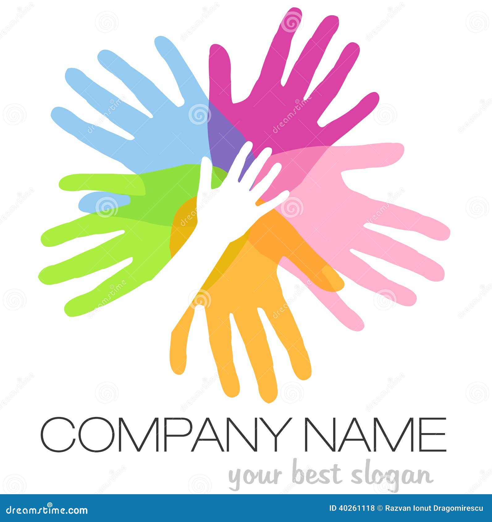 Hands Logo stock illustration. Illustration of graphic - 40261118
