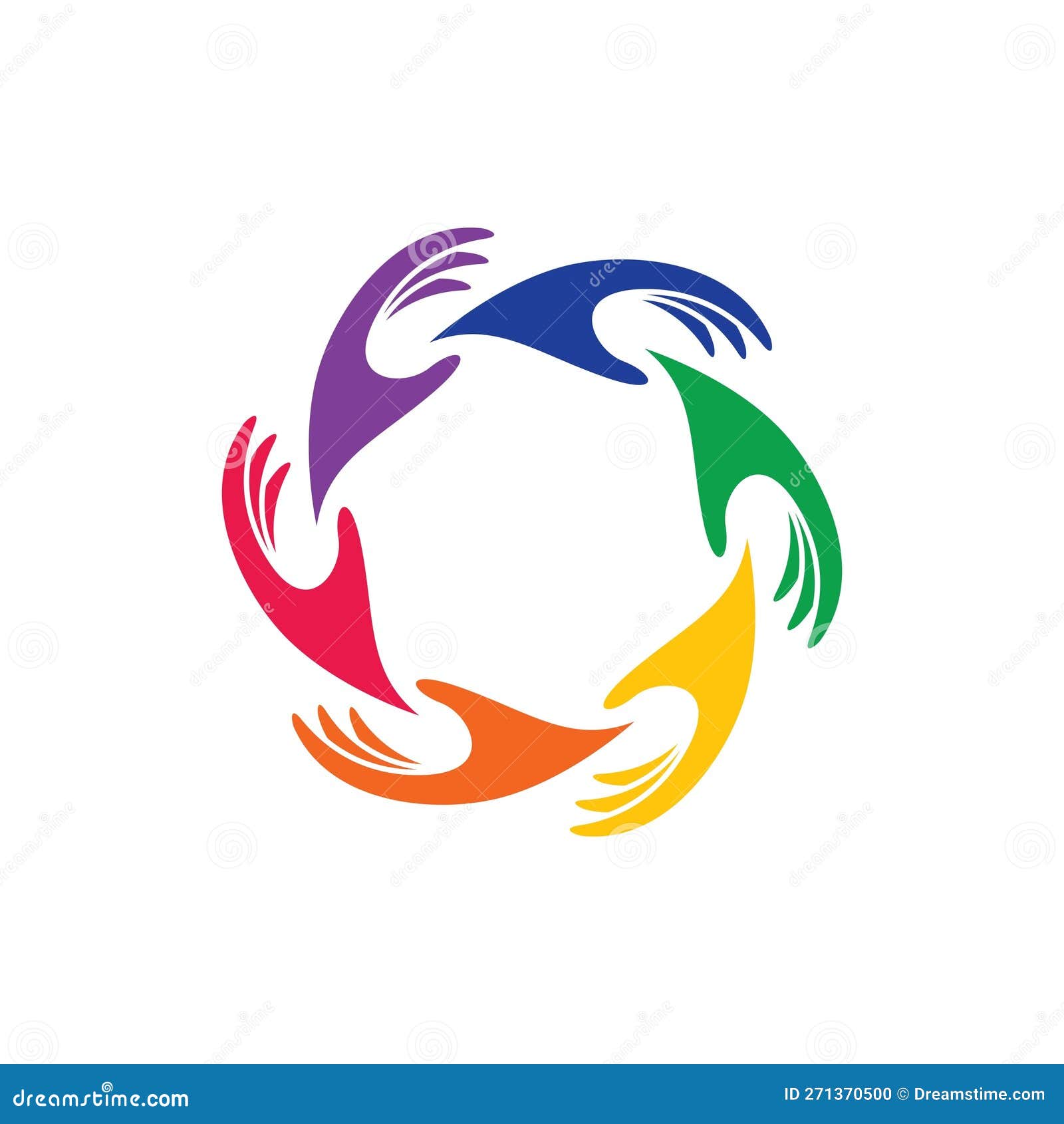 Hands Logo Team Illustration Stock Vector - Illustration of corporate ...